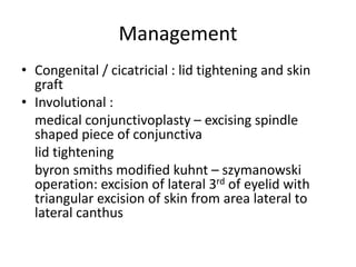 Eye lids disorder | PPT