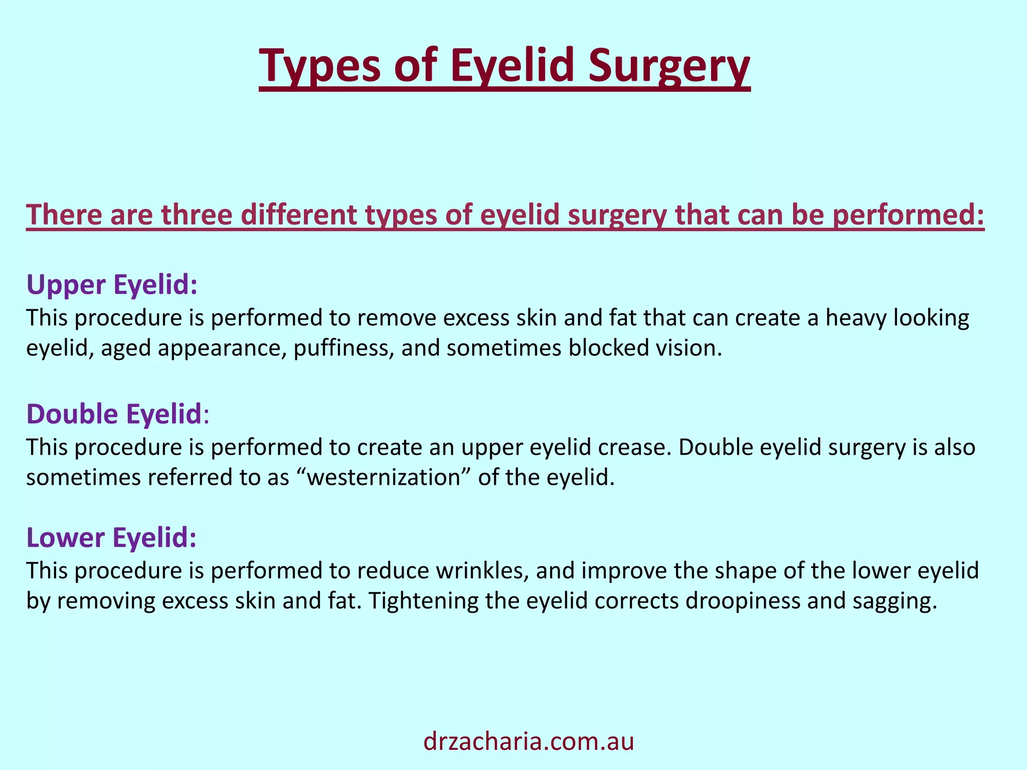 An Overview of Eyelid Surgery | PDF