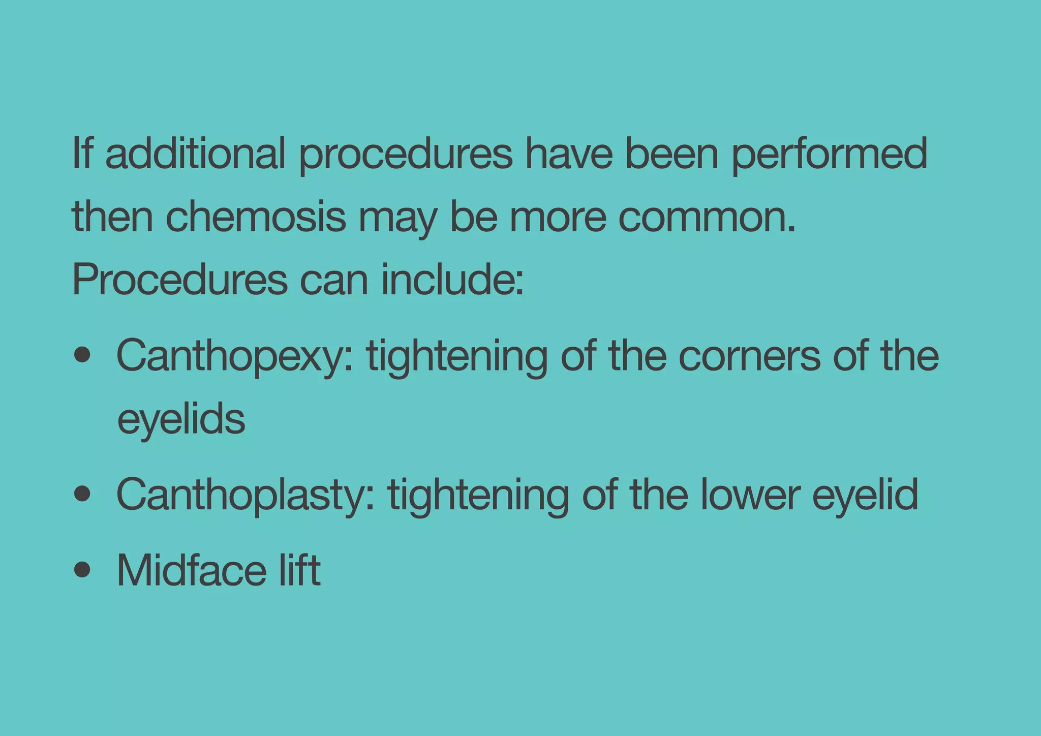 Eyelid surgery: What is chemosis and how to treat it | PDF