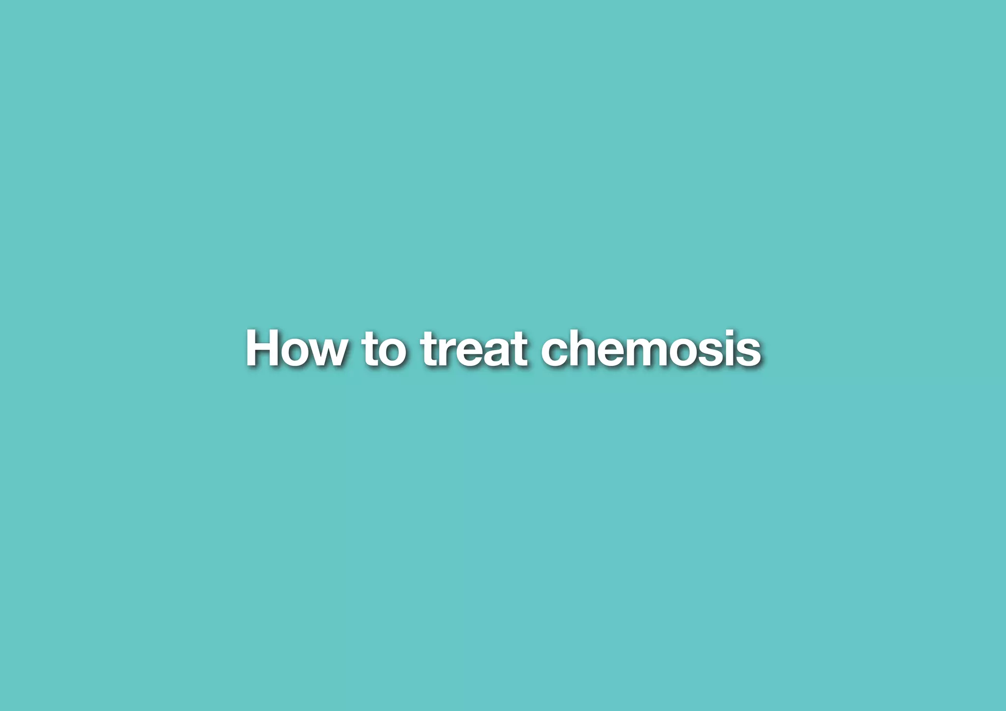 Eyelid surgery: What is chemosis and how to treat it | PDF