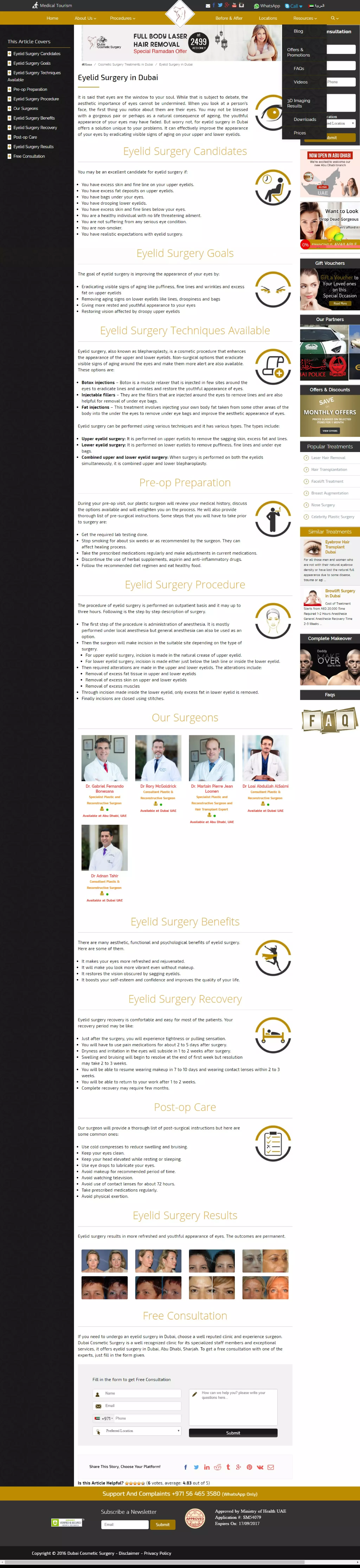 Eyelid surgery abu dhabi | PDF