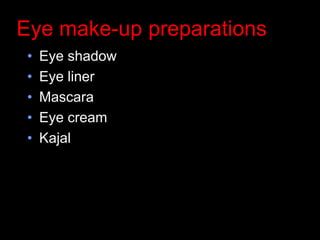 Eye liner and eye shadow | PDF