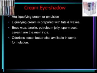 Eye liner and eye shadow | PDF