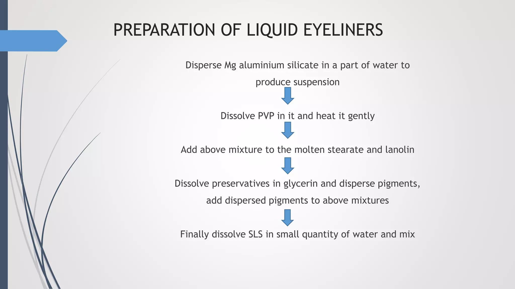 EYE COSMETICS AND ITS FORMULATION AND PROCEDURE | PPTX