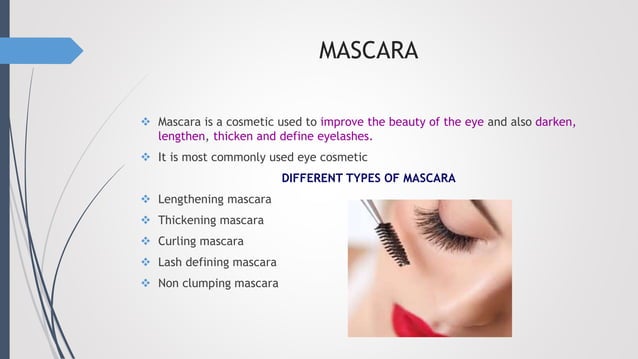 EYE COSMETICS AND ITS FORMULATION AND PROCEDURE | PPTX