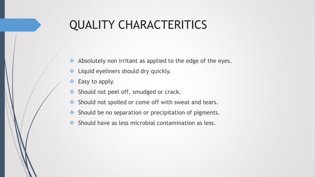 EYE COSMETICS AND ITS FORMULATION AND PROCEDURE | PPTX
