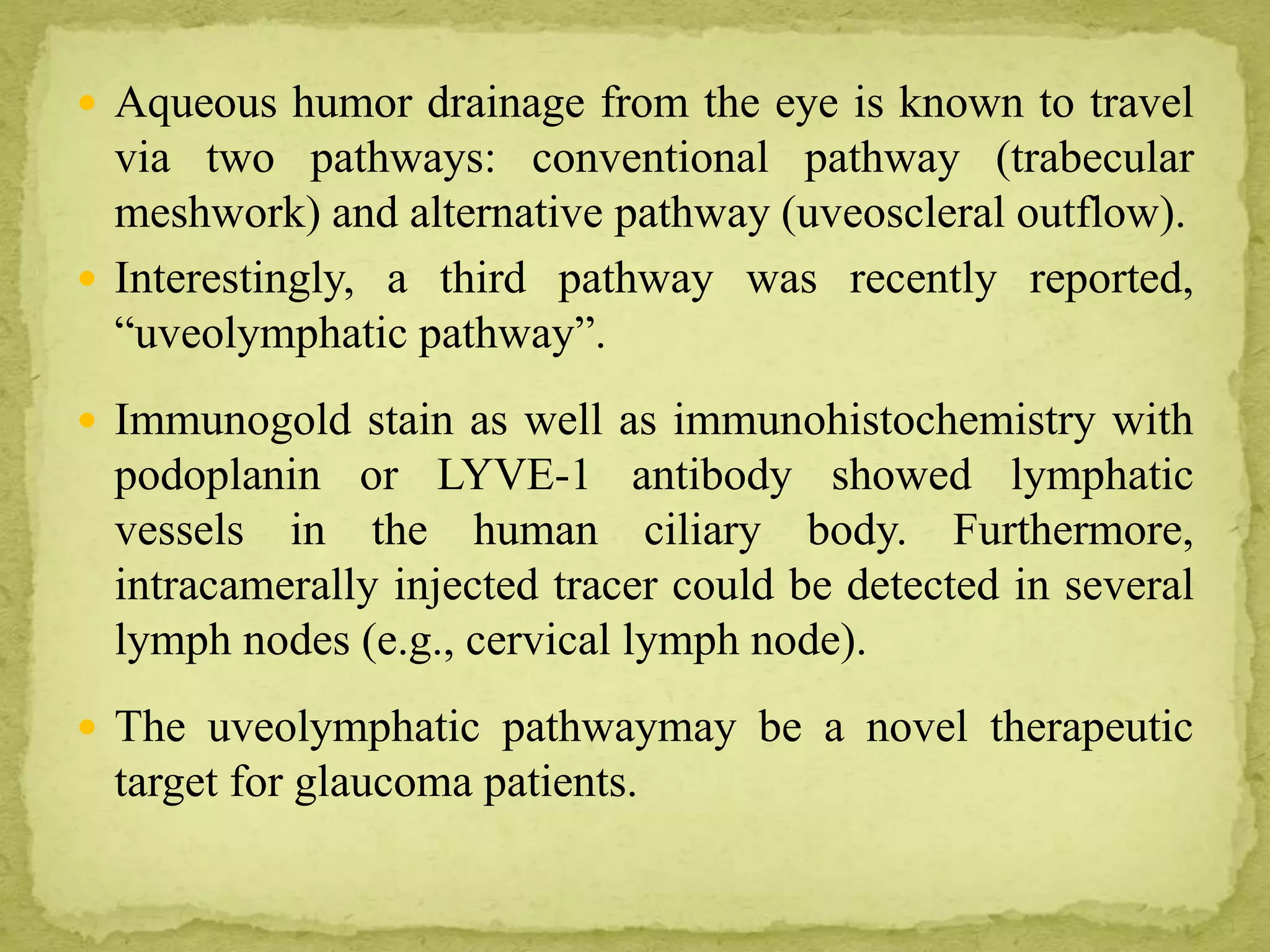 Eye lymphatics | PPTX