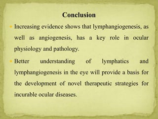 Eye lymphatics | PPTX