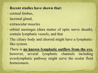 Eye lymphatics | PPTX