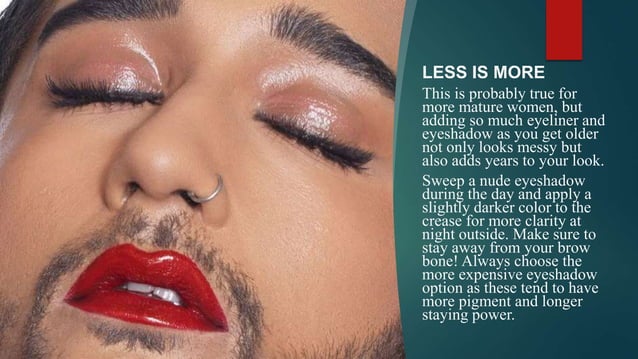 Eye Makeup Tip Step By Step Tutorial Ppt