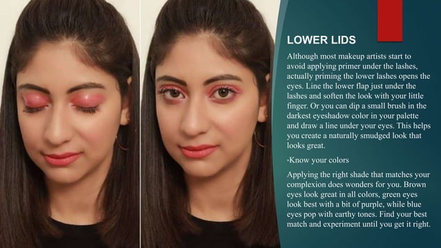 Eye Makeup Tip Step By Step Tutorial Ppt