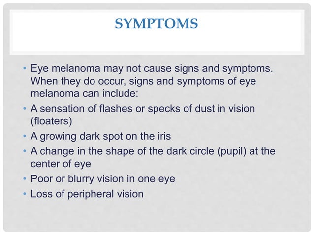 EYE MELANOMA and its treatment and nursing mangement .pptx