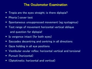 eye movements saccades, pursuit, optokinetic.ppt