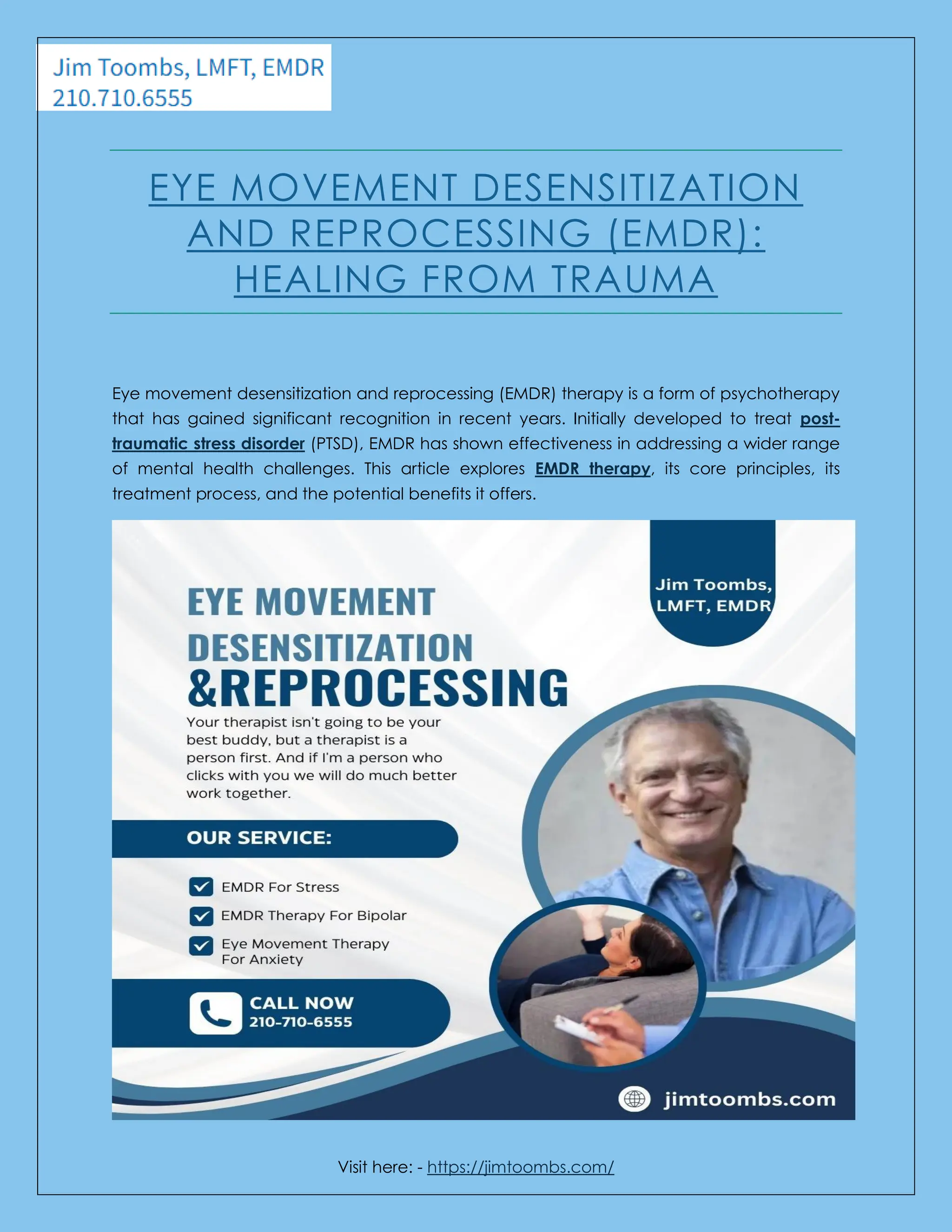 Eye Movement Desensitization and Reprocessing (EMDR): Healing from ...