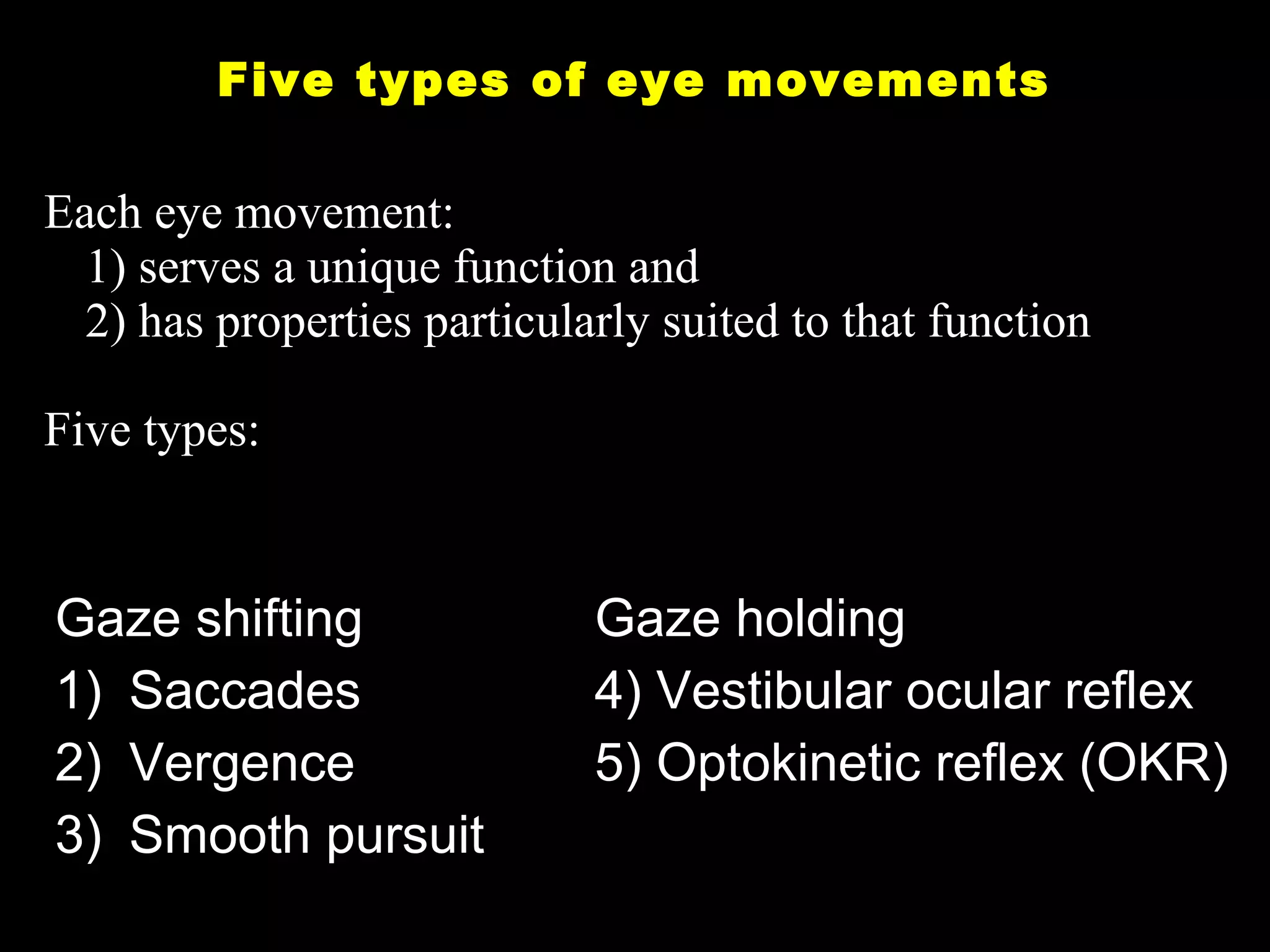 Eye movements | PPT