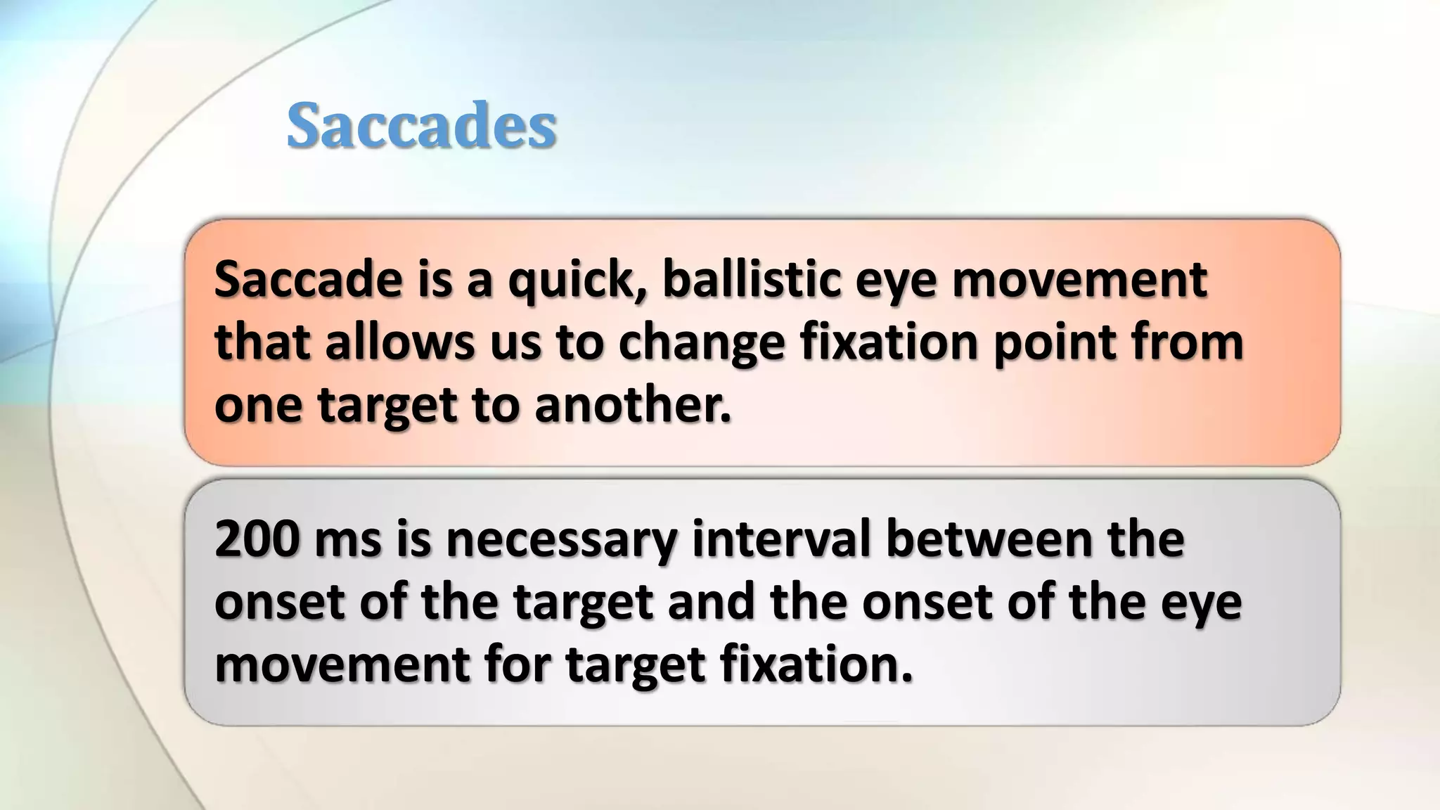 Eye movements | PPSX