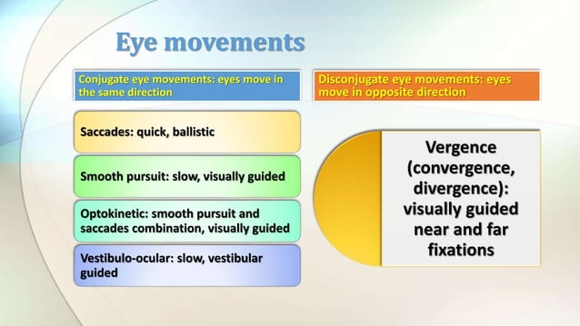 Eye movements | PPSX | Eye and Vision Conditions | Diseases and Conditions