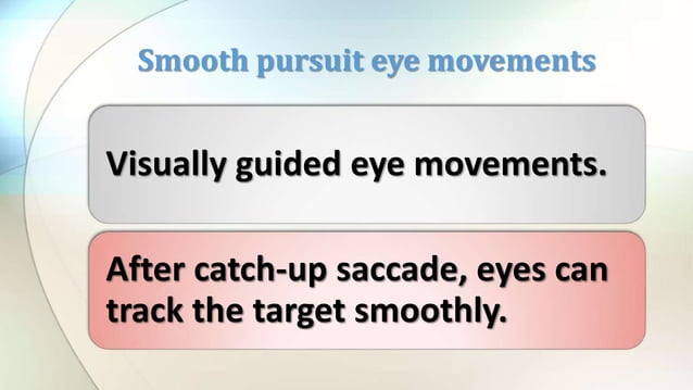 Eye movements | PPSX | Eye and Vision Conditions | Diseases and Conditions