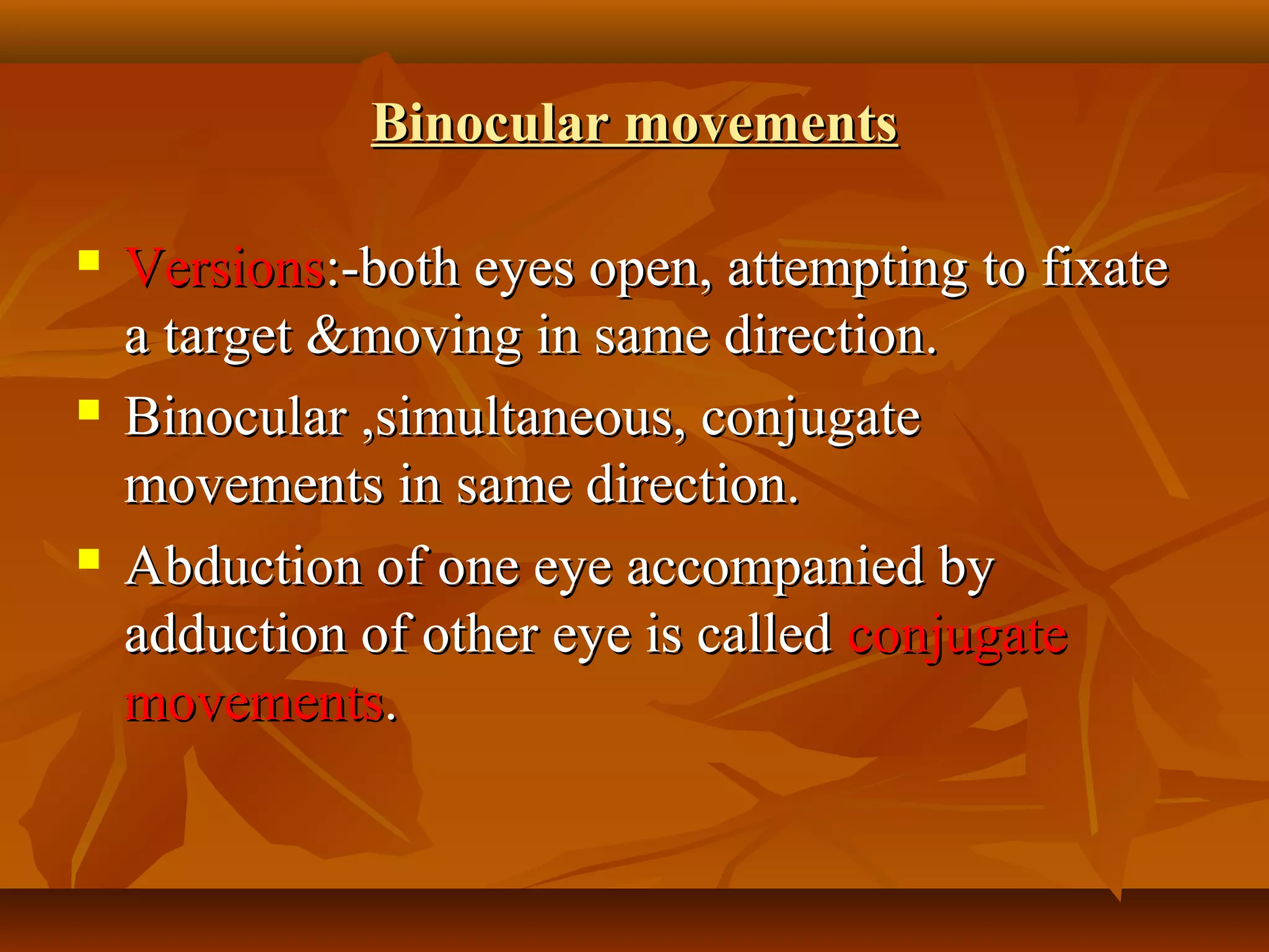 Eye muscles and ocular movements, laws of ocular motility | PPT