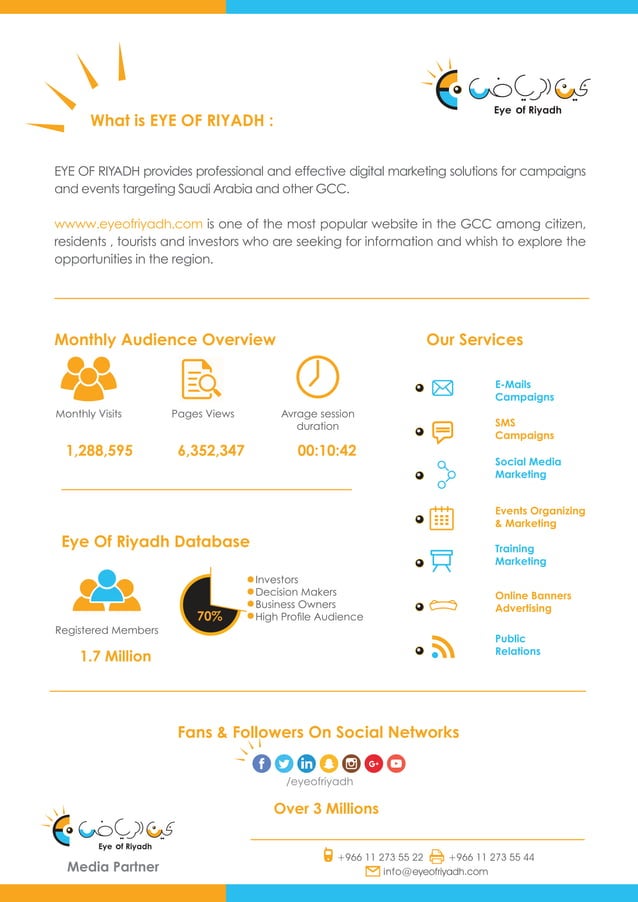 Eye Of Riyadh 2018 Infographic | PDF
