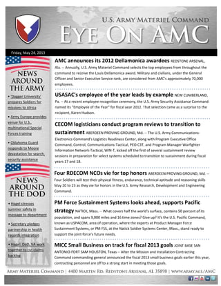 Eye on AMC, AMC weekly newsletter | PDF