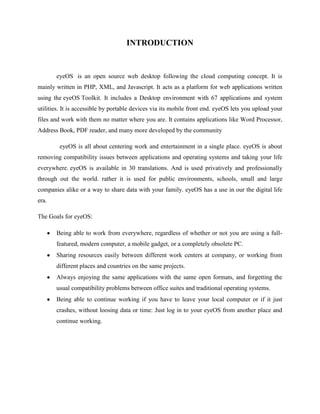 Eye os cloud operating system | DOCX