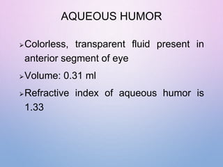 Eye physiology 1 bds.pptx physiology of eye | PPTX