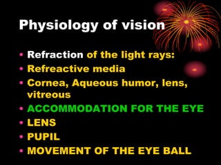 Eye physiology by dr abdul basir safi | PPT