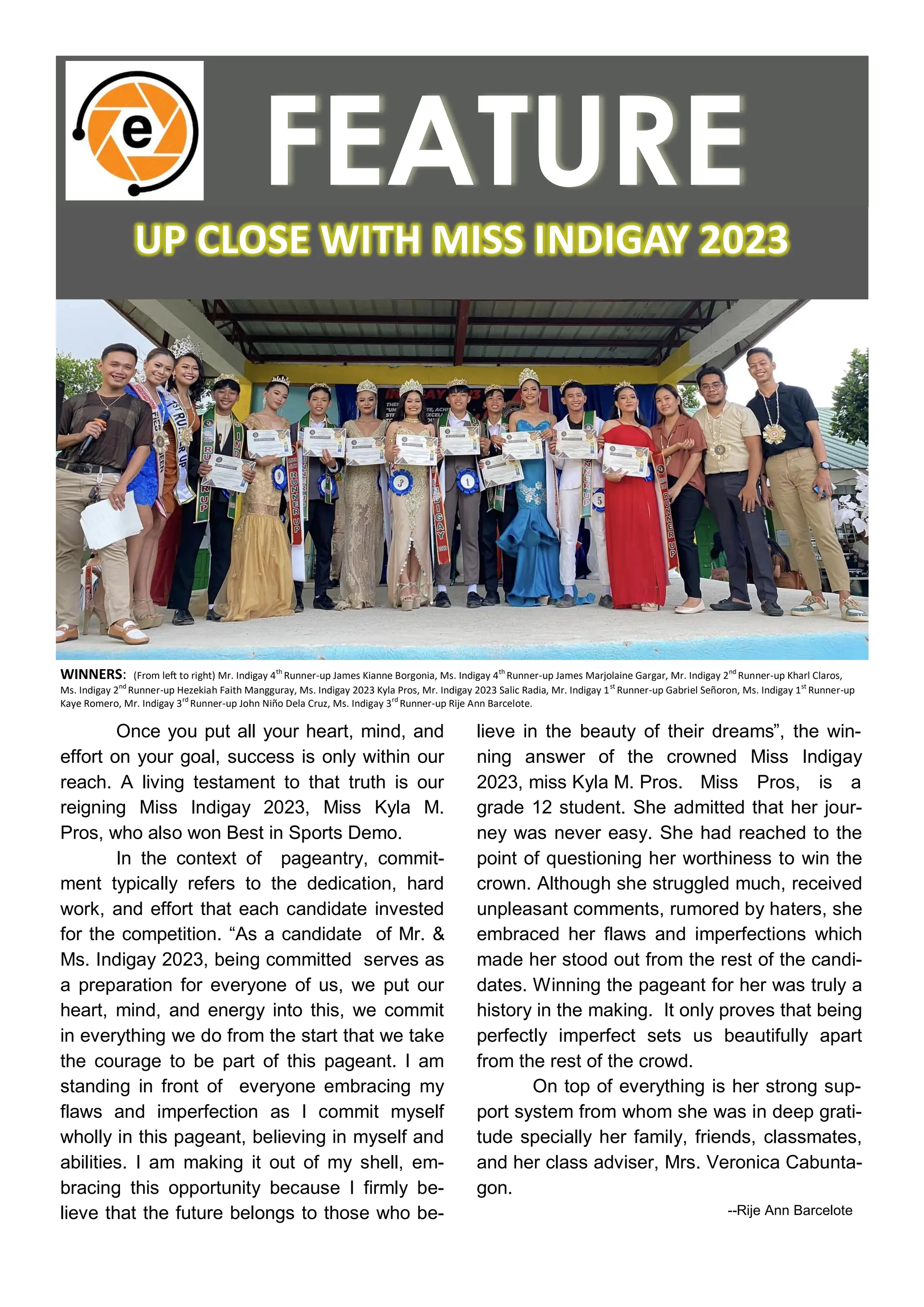 Eyepiece is the official school publication of MCNHS | PDF