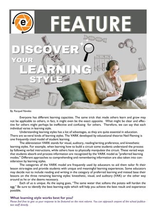 Eyepiece is the official school publication of MCNHS | PDF