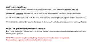 Eye piece graticule calibration | PPTX