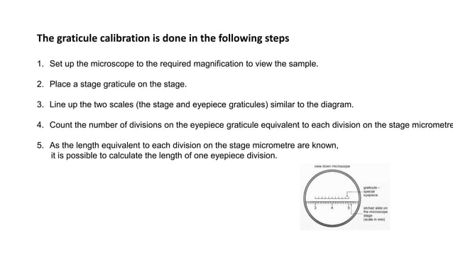 Eye piece graticule calibration | PPTX