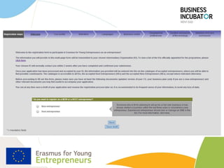Erasmus for Young entrepreneurs | PDF