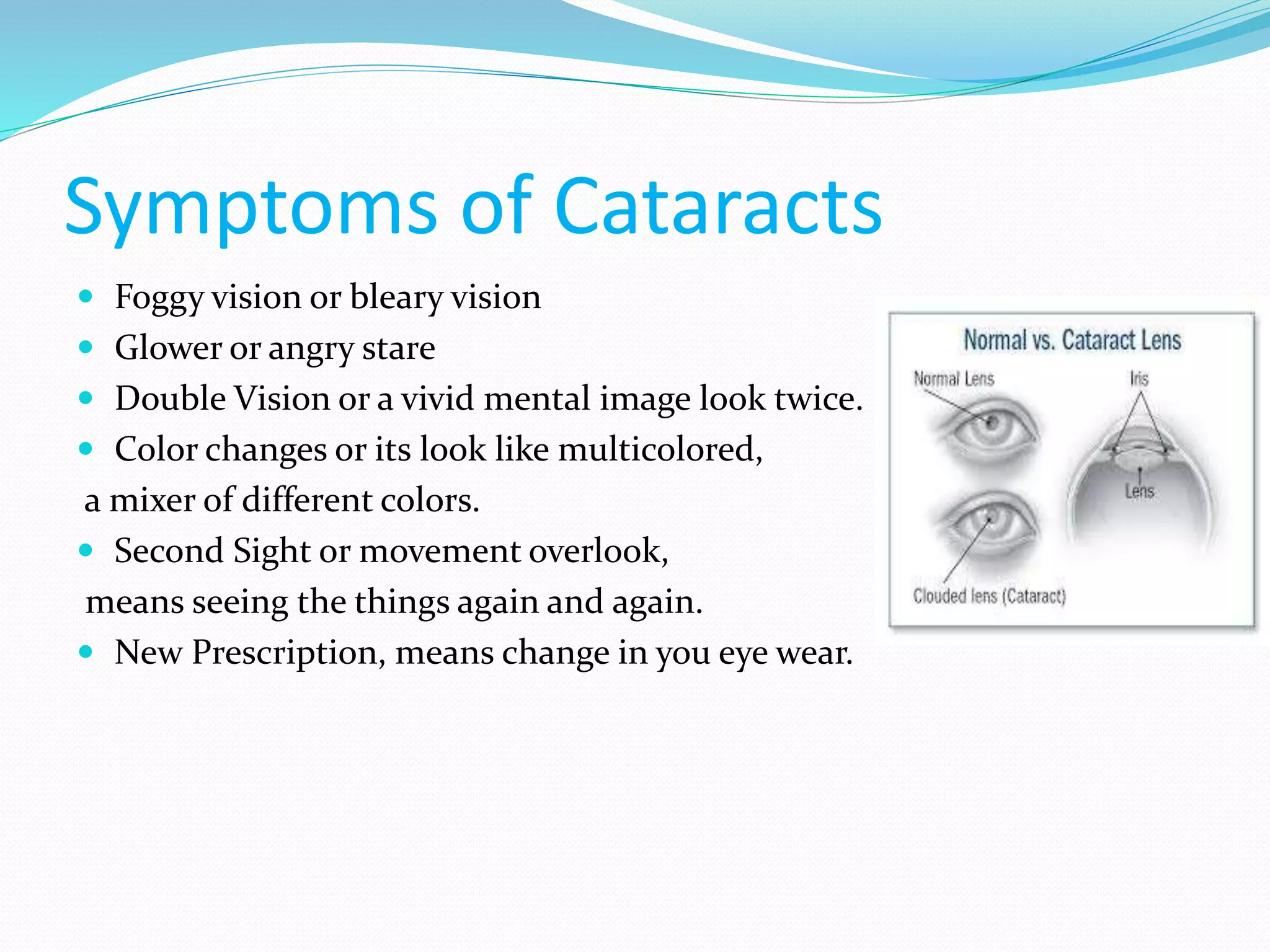 Eye problem "Cataracts" | PPT