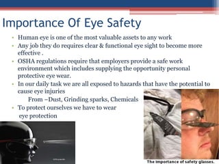 Eye protection & Protective eye wear | PPT