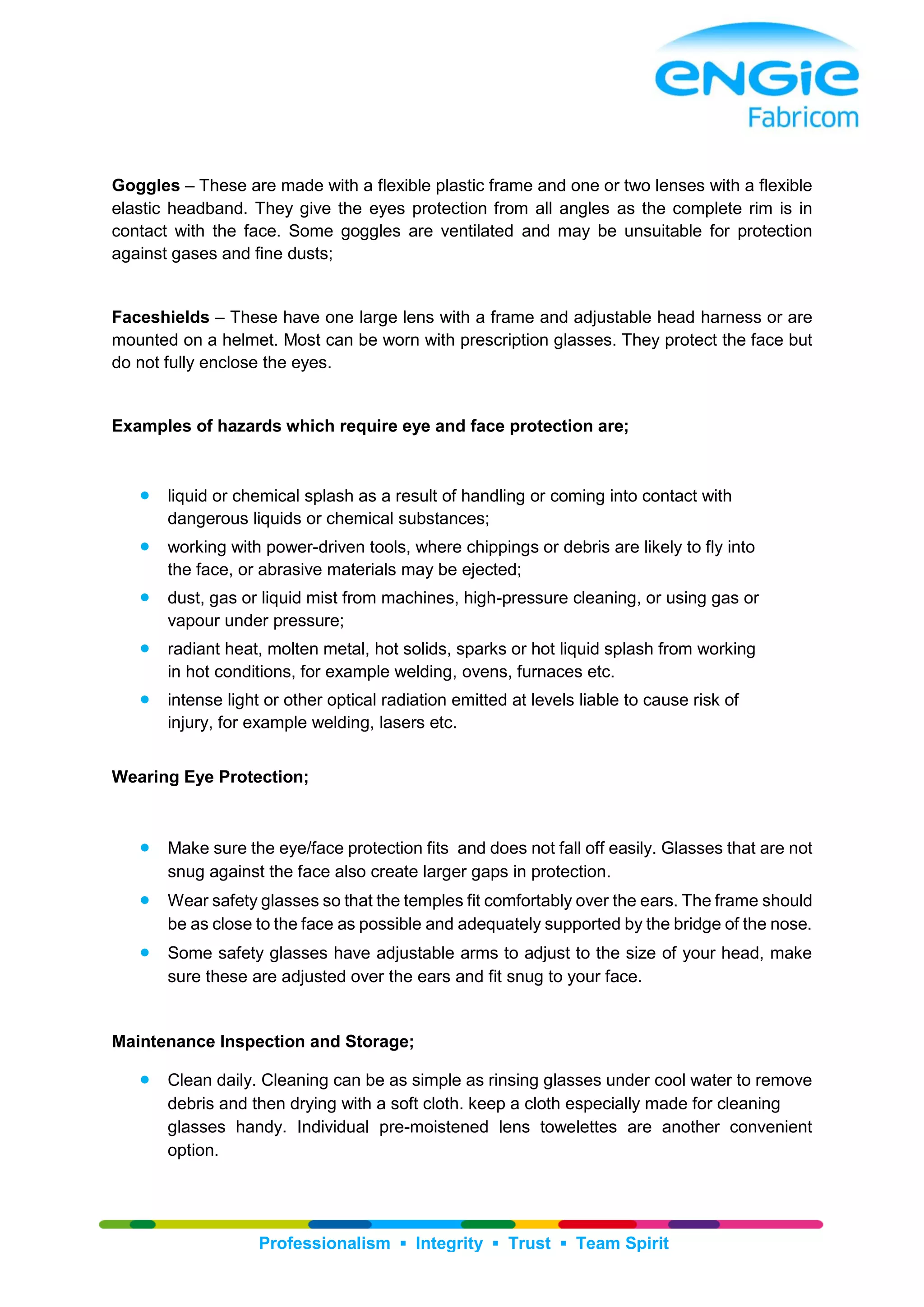 Eye protection ppe toolbox talk training | PDF