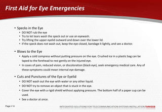 Eye protection safety training | PPTX