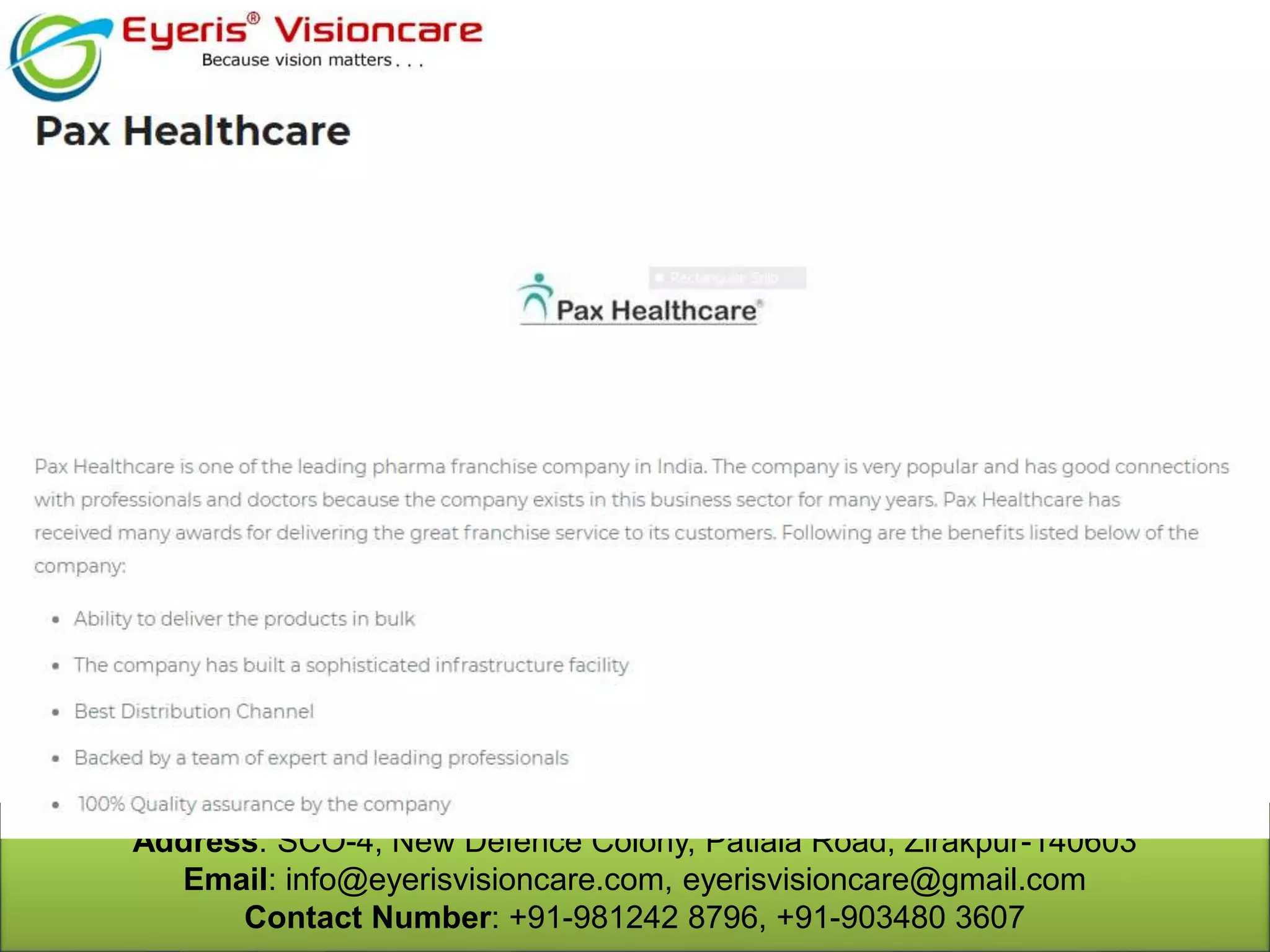 Top Eye Drops Companies in India | PPTX