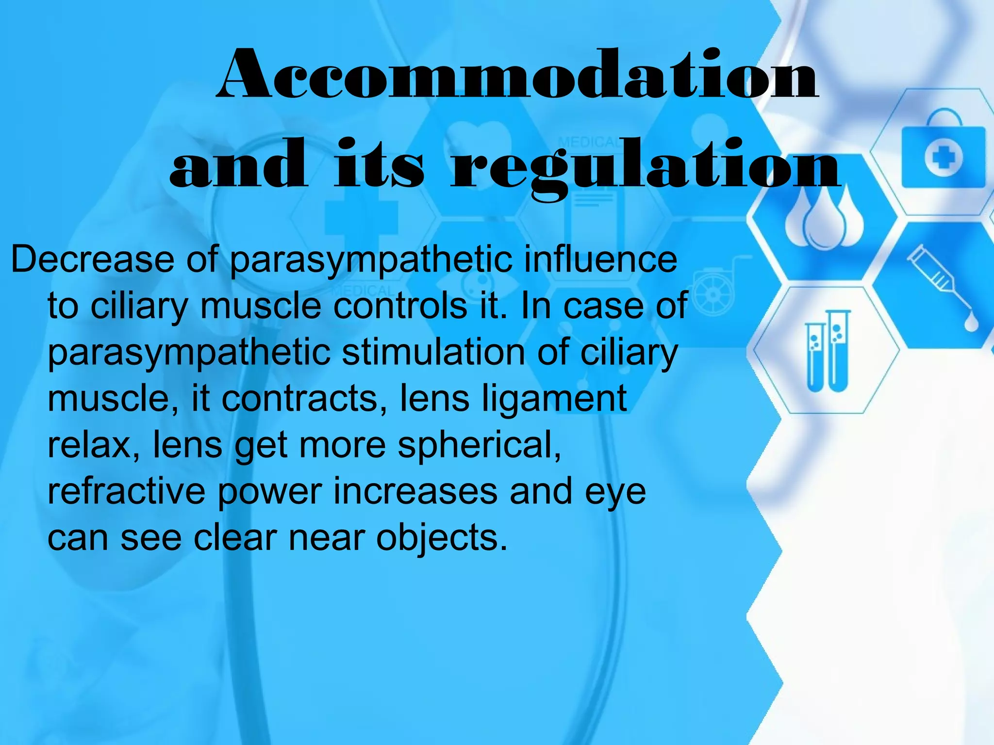accommodation,reflexes,defects of vision | PPT