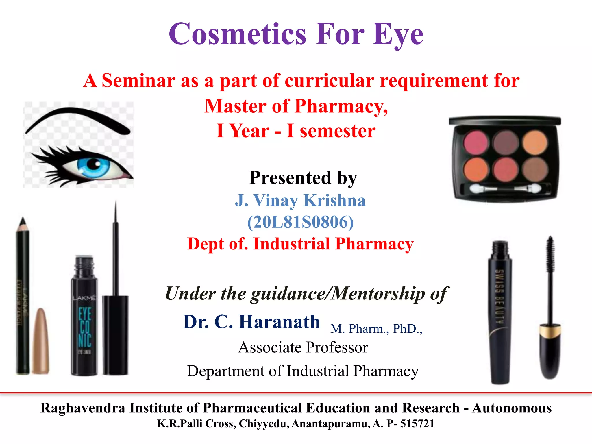 Cosmetics for Eyes | PPTX