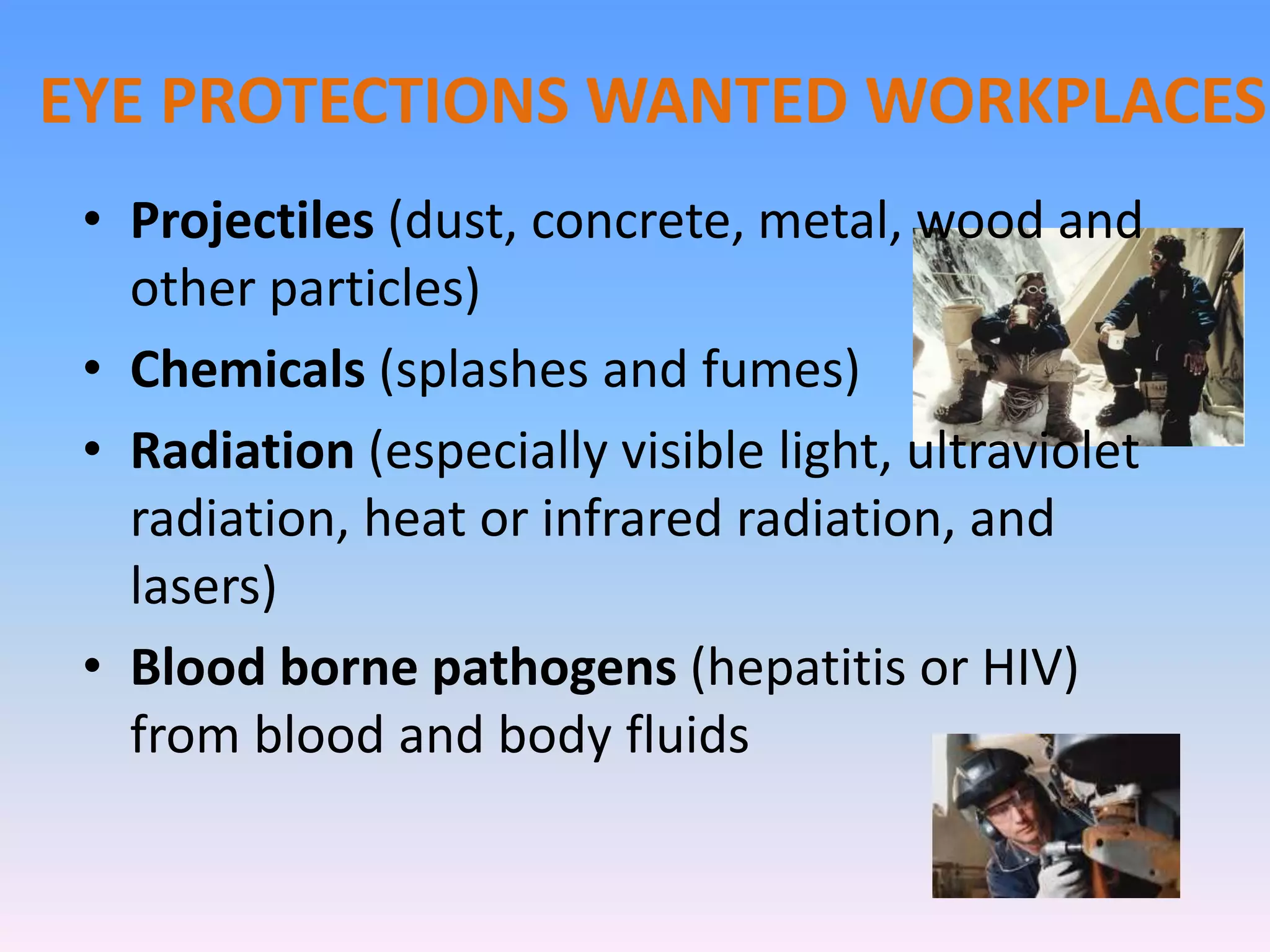 Eye safety at industrial area | PPTX