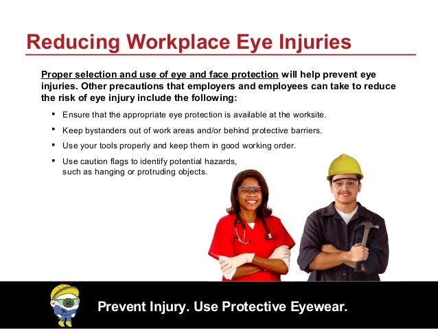 Eye safety at work