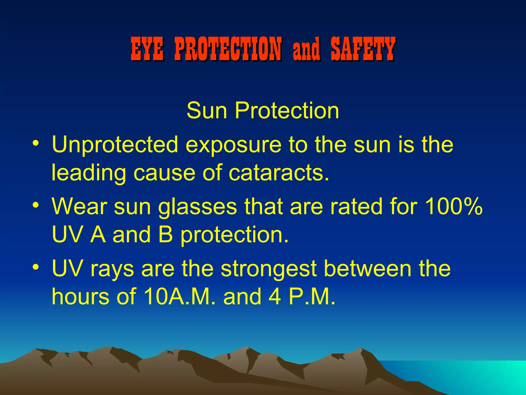 Eye safety presentation | PPT