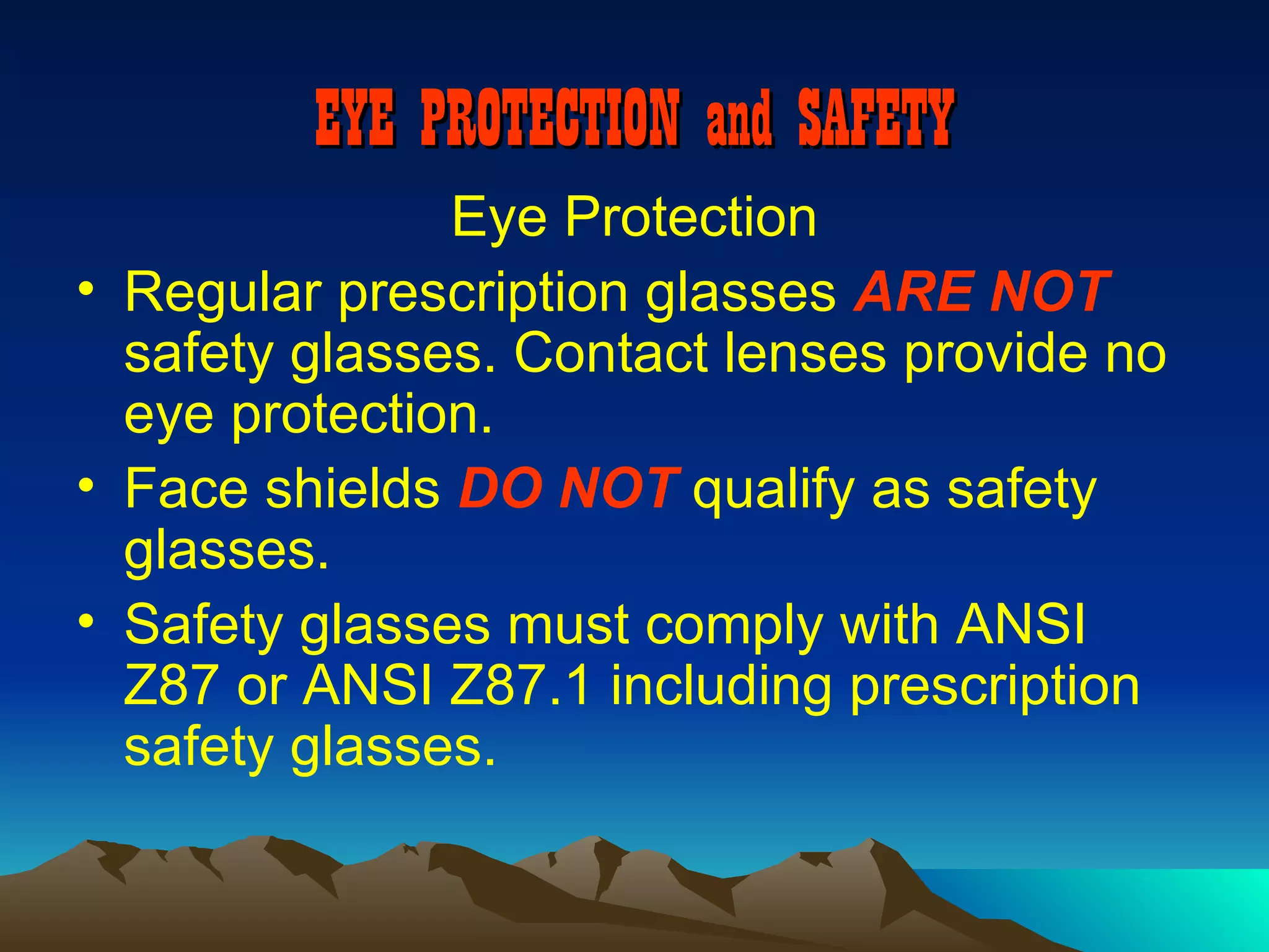 Eye safety presentation | PPT