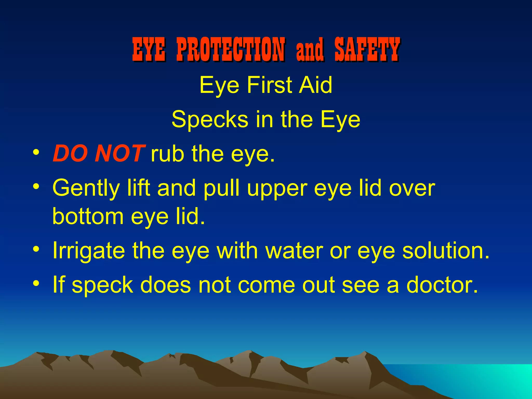 Eye safety presentation | PPT