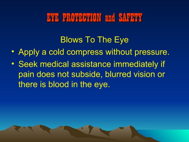 Eye safety presentation | PPT