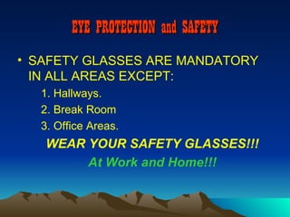 Eye safety presentation | PPT