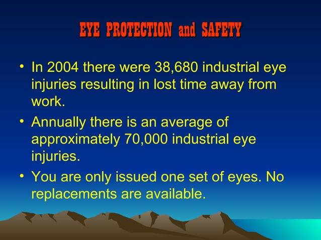 Eye safety presentation | PPT