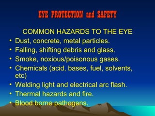 Eye safety presentation | PPT