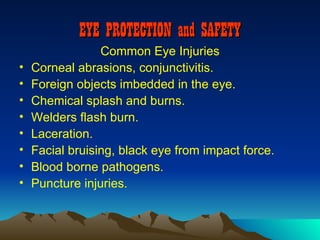 Eye safety presentation | PPT